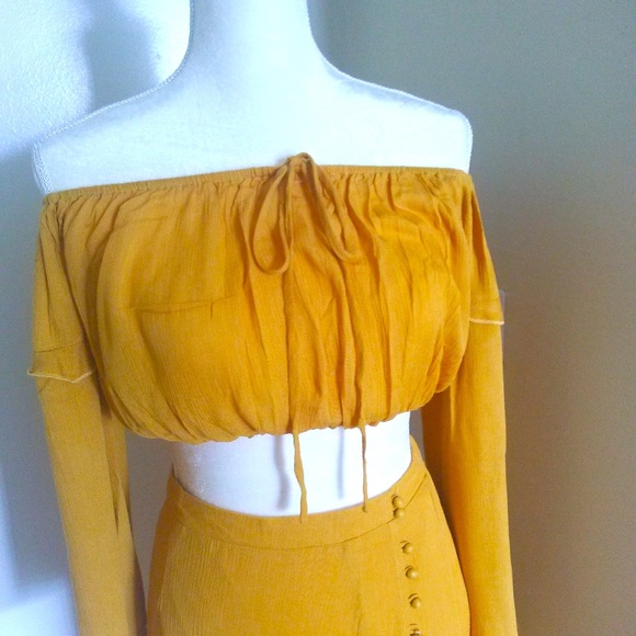 Skirts | Off Shoulder 2 Piece Skirt Set | Poshmark